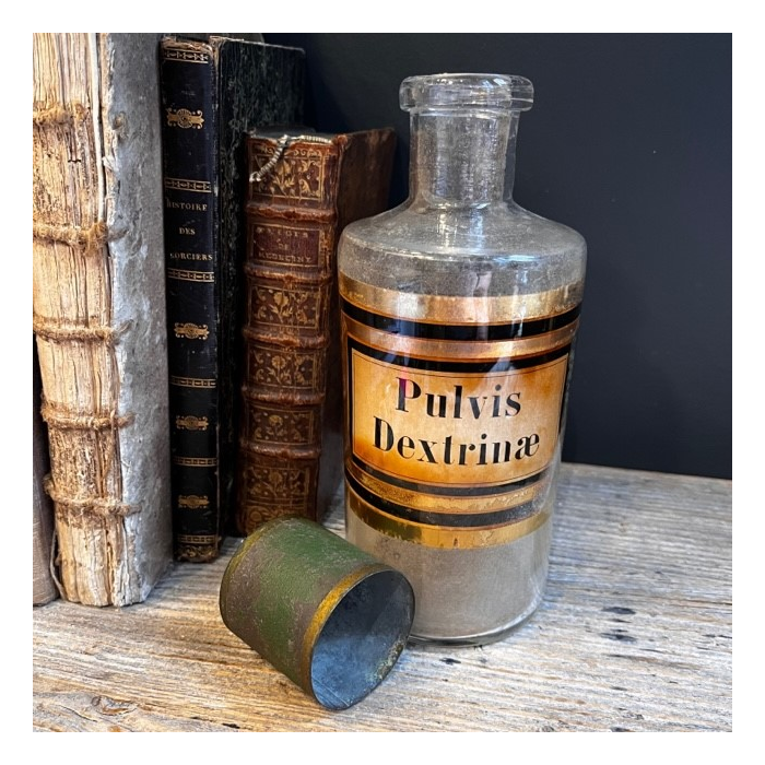 Poudre de Dextrine (Amidon) - flacon de pharmacie - Pulvis Dextrinae