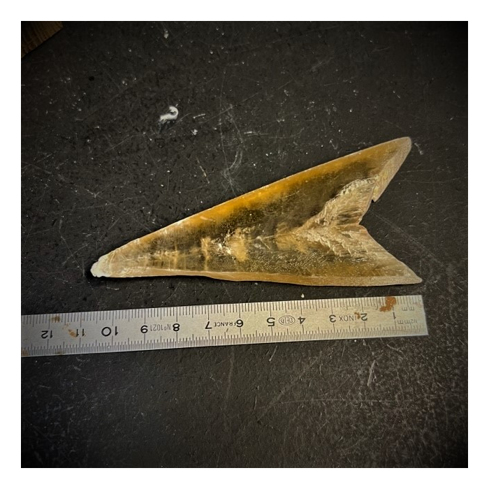 Cristal en Fer de lance de gypse de Seine et Marne - Pierre à plâtre