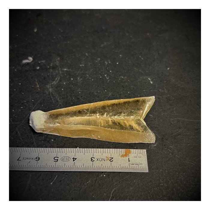 Cristal en Fer de lance de gypse de Seine et Marne - Pierre à plâtre