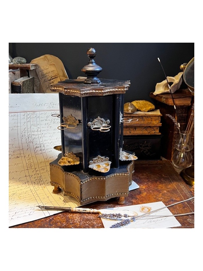 Cylindrical cigar box - Napoleon III period - Cigar kiosk