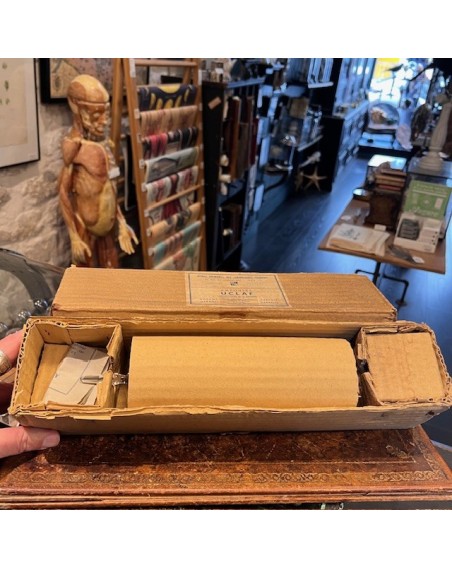 Antique sodium chloride infusion bulb - 500cm3 in its original box